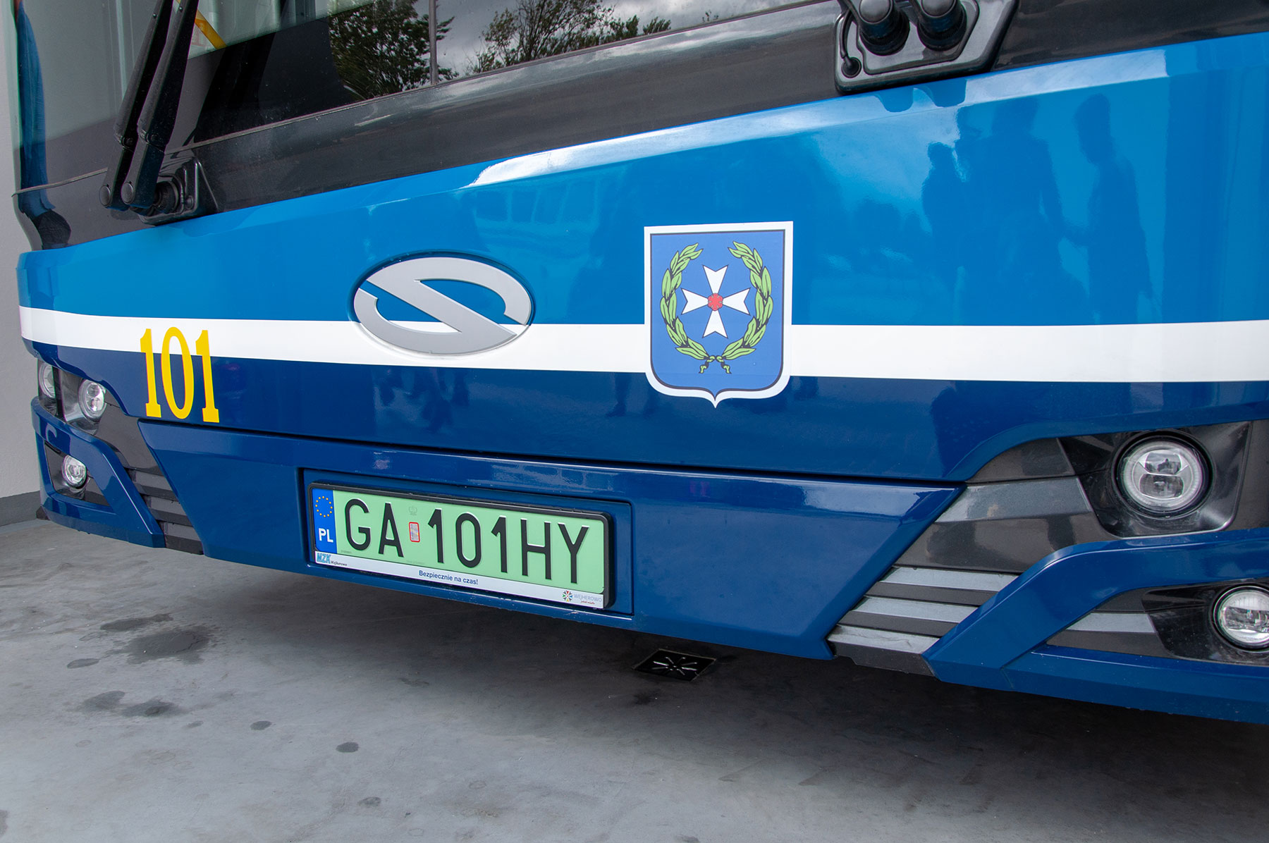 MZK Wejherowo - przód Solaris Urbino 12 Electric